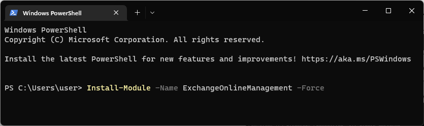 ¿Cómo instalar el módulo Exchange Online PowerShell en Windows 11?